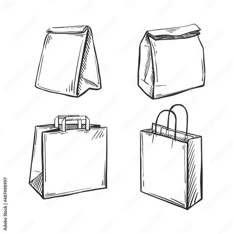 Paper Bag Outline