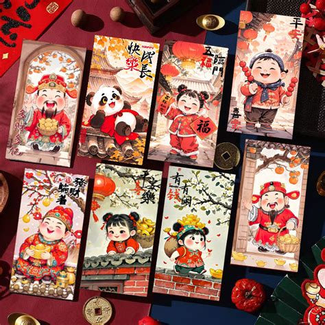 热卖促销Red envelope2025创意蛇年红包国潮财神爷福娃卡通可爱个性利是封新年过年压岁11 27 Shopee Malaysia