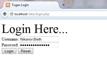 Cara Membuat Login Sederhana Menggunakan Html Dan Php Nikanorbieth