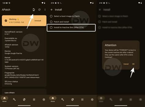 Root Android Via Apatch Give Su Access Flash Module Install Ota Droidwin