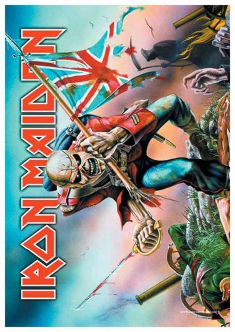 Iron Maiden The Trooper Poster Flag Iconic Metal Trooper At RockMetal Store