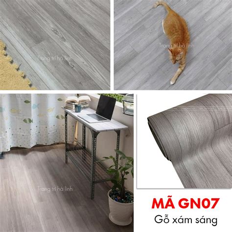 Thảm Trải Lót Sàn Simili Vân Gỗ Tấm Simili Dán Sàn Giả Gỗ Nền Nhựa