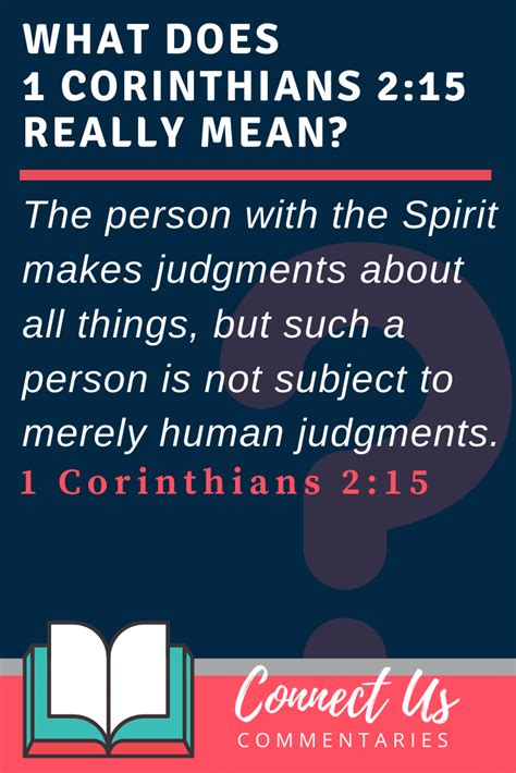 1 Corinthians 2 15 Meaning Of The Spiritual Man Judges All Things