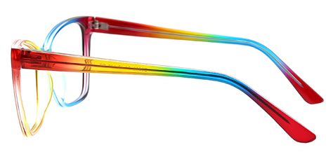Cheerful Blue Butterfly Modish Plastic Eyeglasses