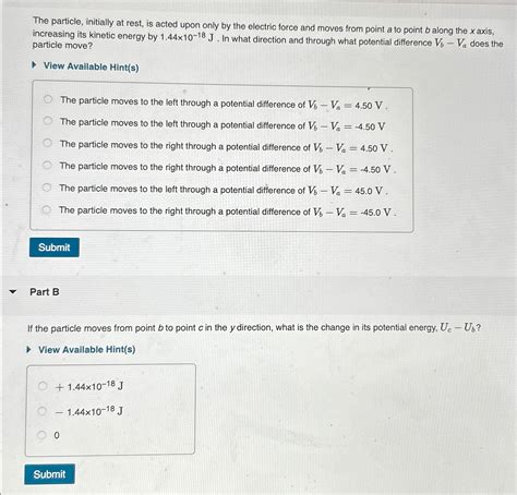 solved the particle initially at rest is acted upon only