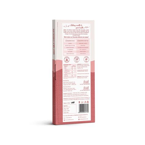 Goat Milk Chocolate Cranberry 70g Aadvik Foods