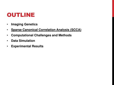 Ppt Accelerating Sparse Canonical Correlation Analysis For Large Brain Imaging Genetics Data