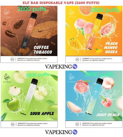 Elf Bar Disposable Vape 2600 Puff Vapeking Ae