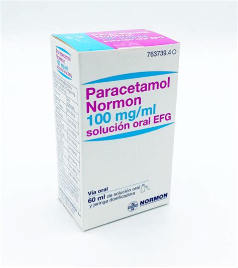 PARACETAMOL NORMON 100 MG ML SOLUCIÓN ORAL EFG 60 ml Precio 3 12