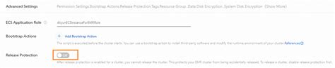 Enable And Disable Release Protection E Mapreduce Alibaba Cloud
