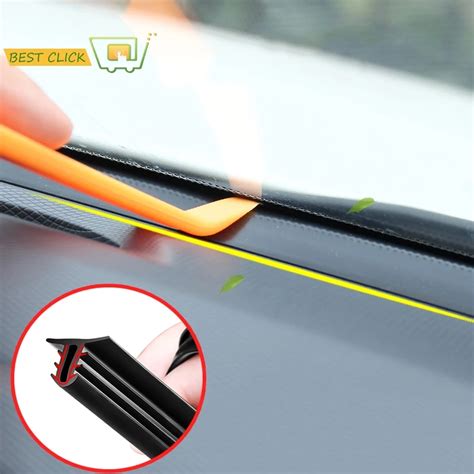 Car Soundproof Rubber Seal Dashboard Windshield Sealing Strip Insert
