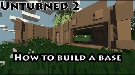 Unturned How To Build A Base Step By Step All Crafting Recipes