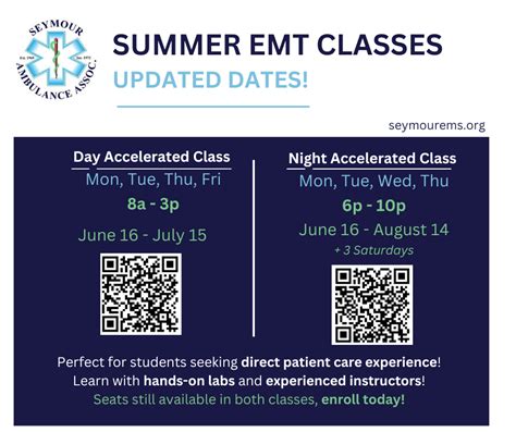 Summer Accelerated Emt Day Class Seymourems Summer Accelerated Emt Day Class Seymourems