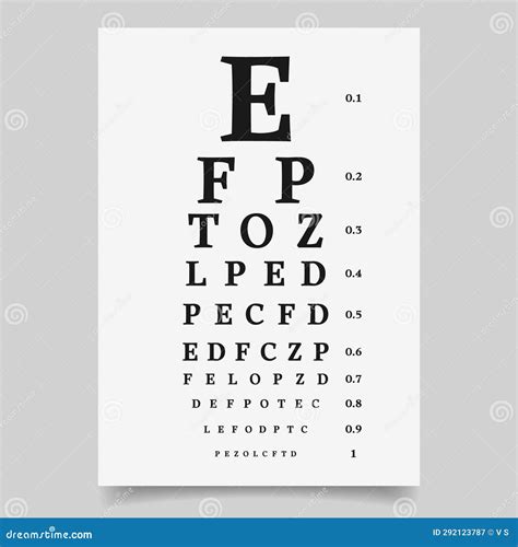 Snellen Chart Visual Acuity Test Ophthalmology Healthcare And
