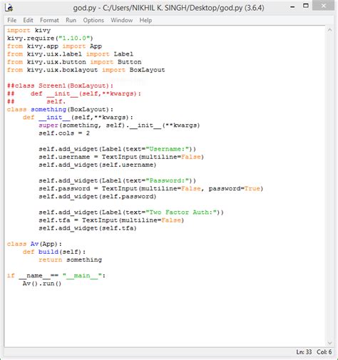 Kivy Python 3 Kivyexception Invalid Instance In Approot Stack