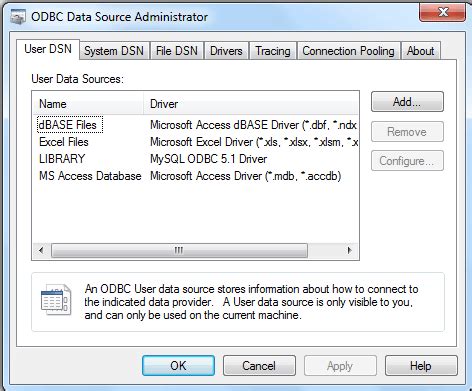 MySQL ODBC Connector W3resource