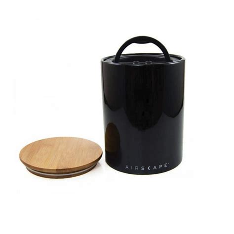 Airscape Ceramic Obsidian Black Coffee Bean Storage Breeze Valley