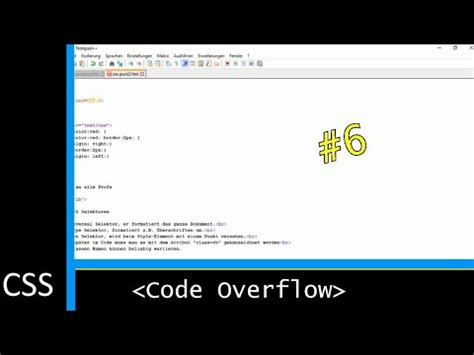 Code Overflow CSS YouTube