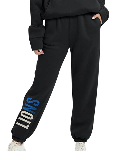 New Lions Single Layer Sparkle Jogger Sweatpants Chaos Collection