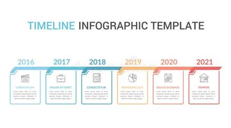 Infografik För Tidslinje Vektor Illustrationer Illustration Av Följd