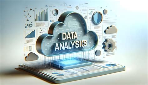 Photo Realistic As Cloud And Analytics With Data Analysis Wording