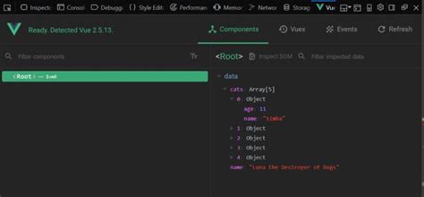 An Example Of Vue Js DevTools