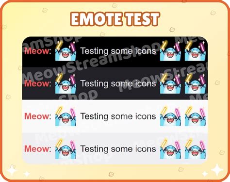 Twitch Emote Cute Shark Cheer Light Stick Emotes Kawaii Etsy