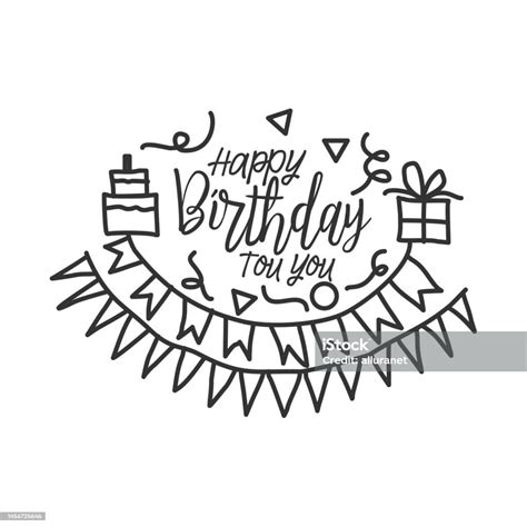 생일 축 하 인사말 벡터 배경 디자인 벡터 일러스트 레이 션 생일 케이크에 대한 스톡 벡터 아트 및 기타 이미지 생일 케이크