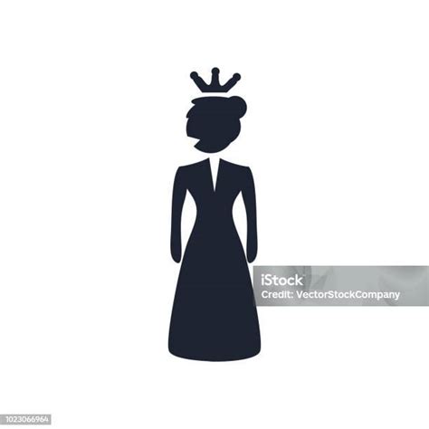 Tanda Ikon Putri Vektor Dan Simbol Terisolasi Pada Latar Belakang Putih Konsep Simbol Putri