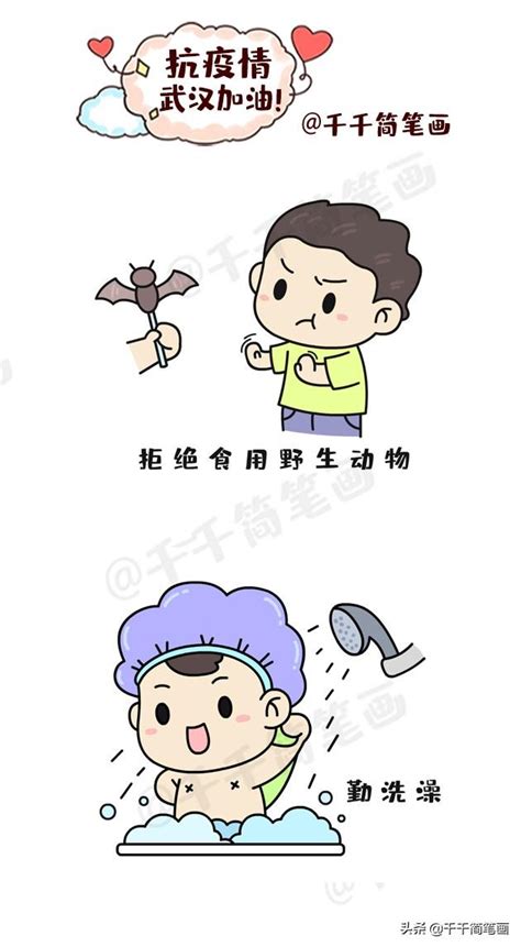 儿童抗击疫情简笔画大全战胜新型肺炎武汉加油 口罩