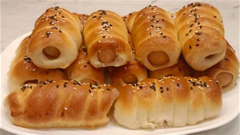 Сосиски в тесте в духовке из дрожжевого теста простой и вкусный рецепт Youtube