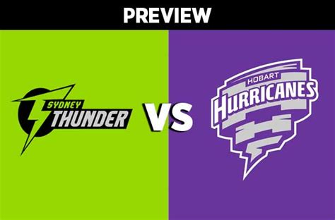 Knockout Sydney Thunder Women Vs Hobart Hurricanes Women Squads