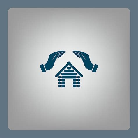Illustration Vectorielle Du Symbole De Protection De La Maison à La