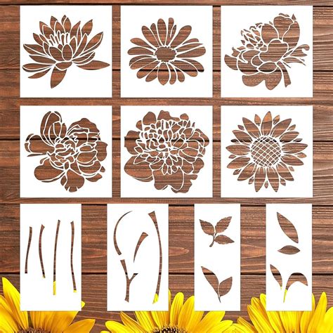 Plantillas De Flores Para Pintar En La Pared Plantillas Con Capas De