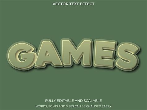 Premium Vector Editable Text Effect Game 3d Font Style