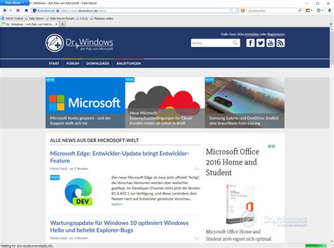 Pale Moon Firefox Basierender Webbrowser Dr Windows