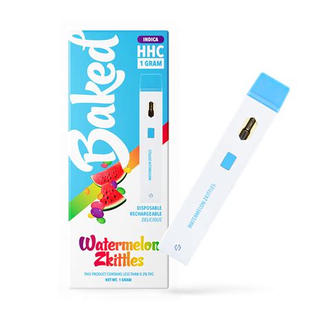 1 Gram Hhc Vape Pen Watermelon Zkittles Indica Baked Hhc