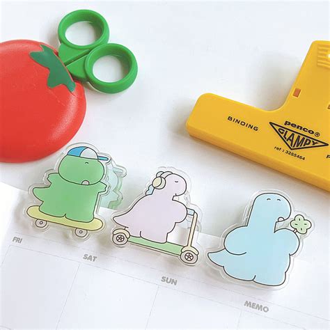 [룸룸] 아크릴 집게 3type 슈가판타지