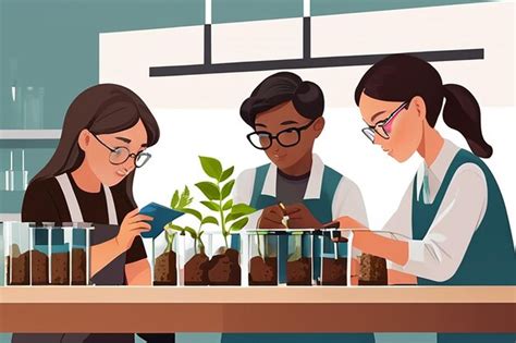Premium Photo Students Analyzing Soil Samples Vector Environmental