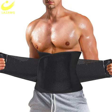 Lazawg Waist Trainer For Men Slimming Body Shaper Modeling Belt Sauna