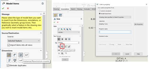 How To Create Parametric Notes In Solidworks Drawings