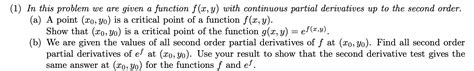 Solved 1 In This Problem We Are Given A Function Fxy