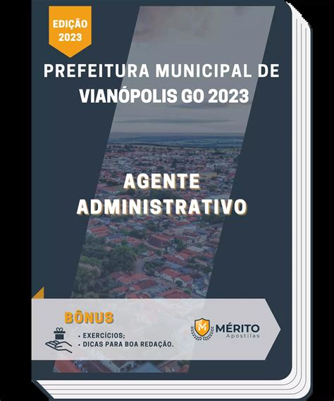 Apostila Agente Administrativo Prefeitura De Vianópolis Go 2023