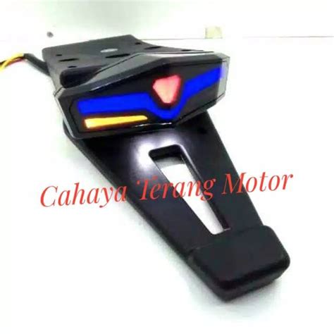 Jual Buntut Spakbor Belakang Lampu Rem Stop Lamp Blue Ais Led Klx S L G Bf Crf Dtracker