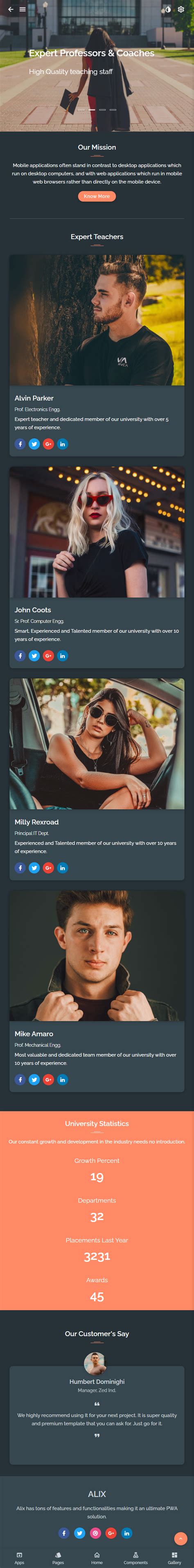 Alix Multi Purpose Pwa Mobile App Template By Themepassion Themeforest