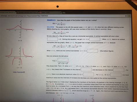 Solved Seslastdep 18487933 10 Example 3 Graph The Function
