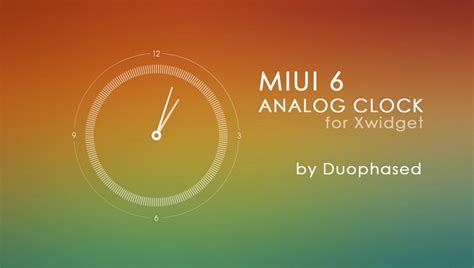 Miui Analog Clock 2xwidget For Android
