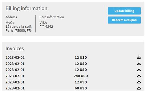 Download Your Invoices