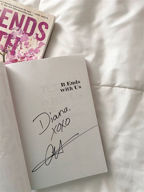 Signed Copy Of It Ends With Us It Ends With Us Colleen Hoover Books