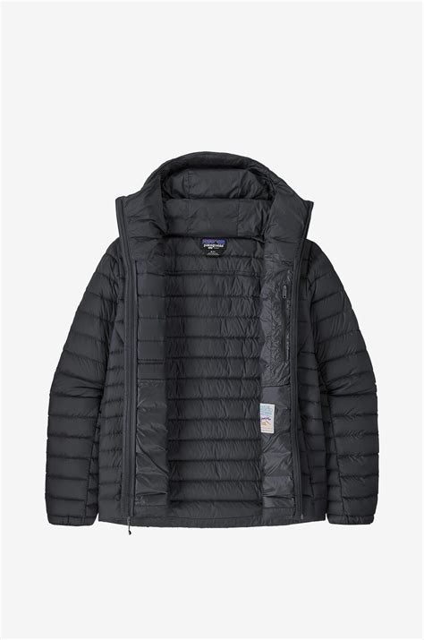 Down Sweater Technical Fabric Hooded Puffer Jacket Patagonia Black